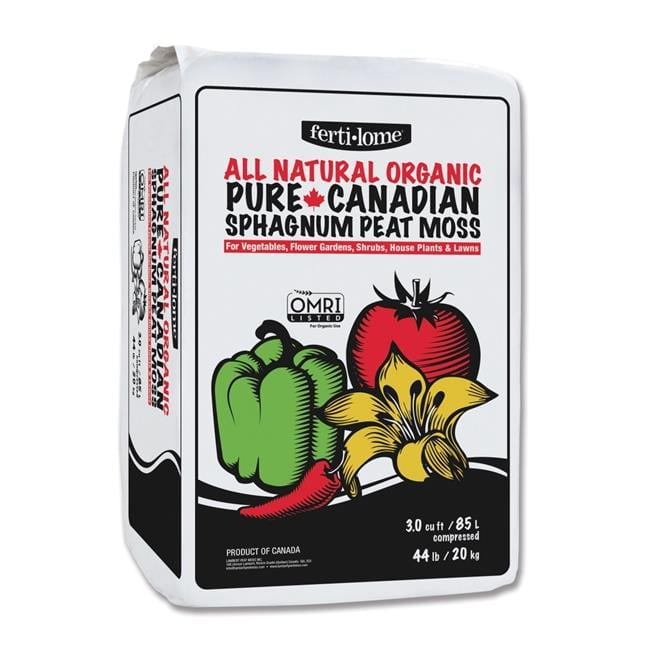 Ferti Lome Compressed Peat Moss, 3 cu ft, Gardening Soil Amendment for ...