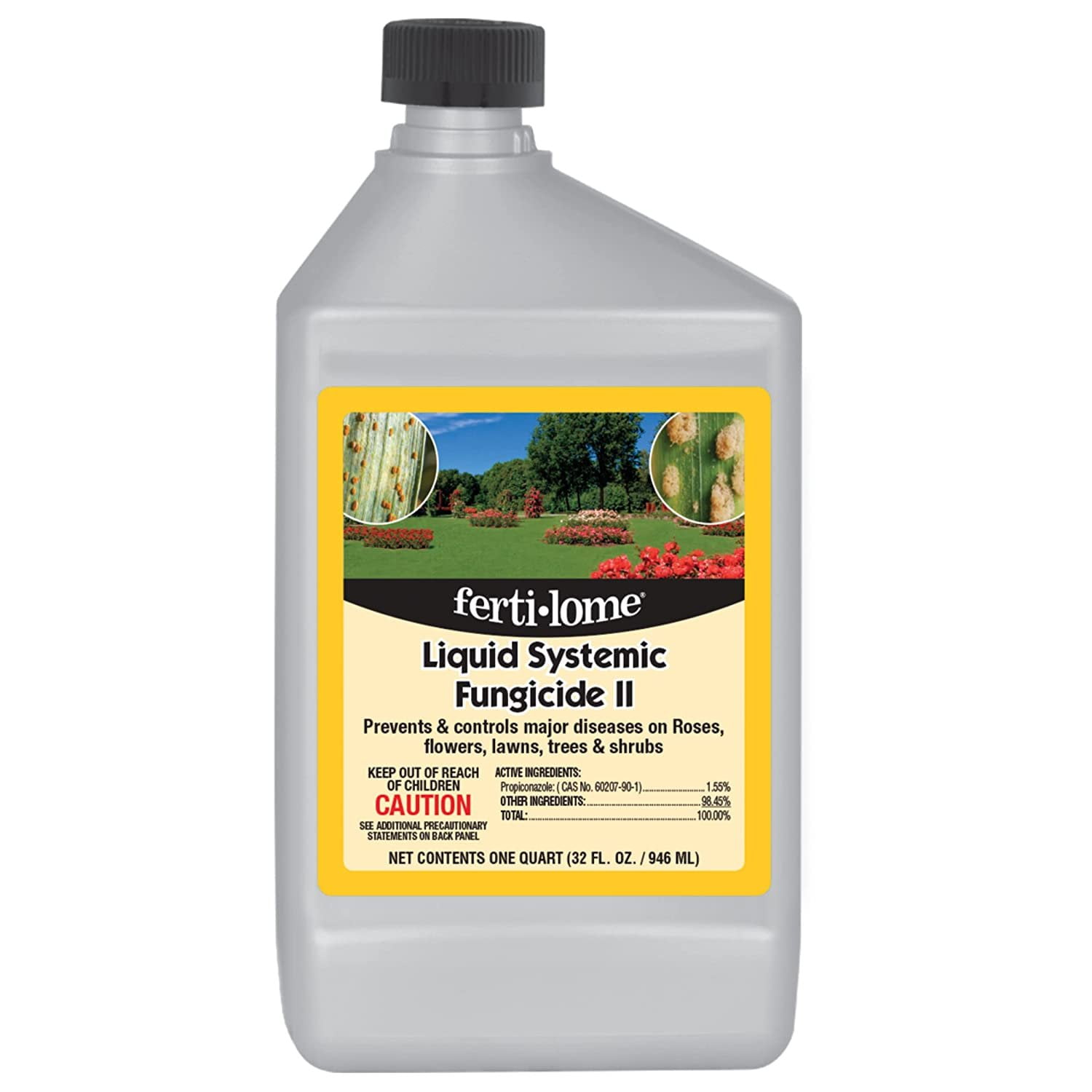 Fertilome Organic Liquid Systemic Fungicide II for Roses, Plants, Trees ...