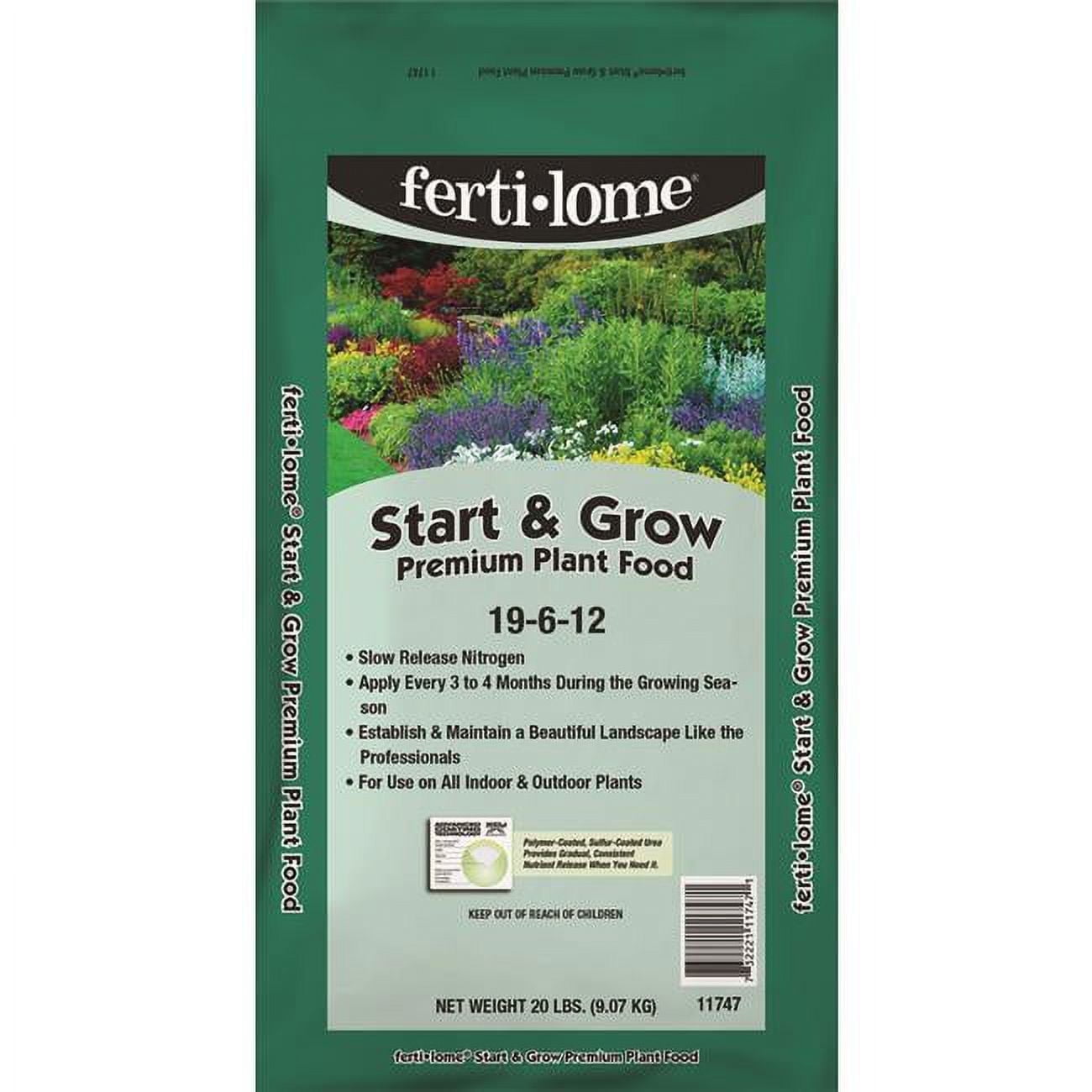 Fertilome (11747) Start & Grow Premium Plant Food 19-6-12 (20 lbs ...
