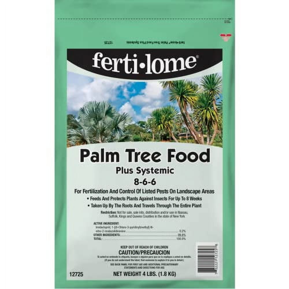 Fertilome (12725) Palm Tree Food Plus Systemic (4 lbs.) - Walmart.com