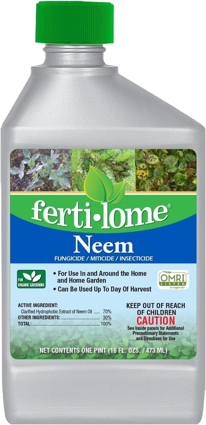 Fertilome (16092) Neem Oil Concentrate Insecticide, Controls Aphids ...