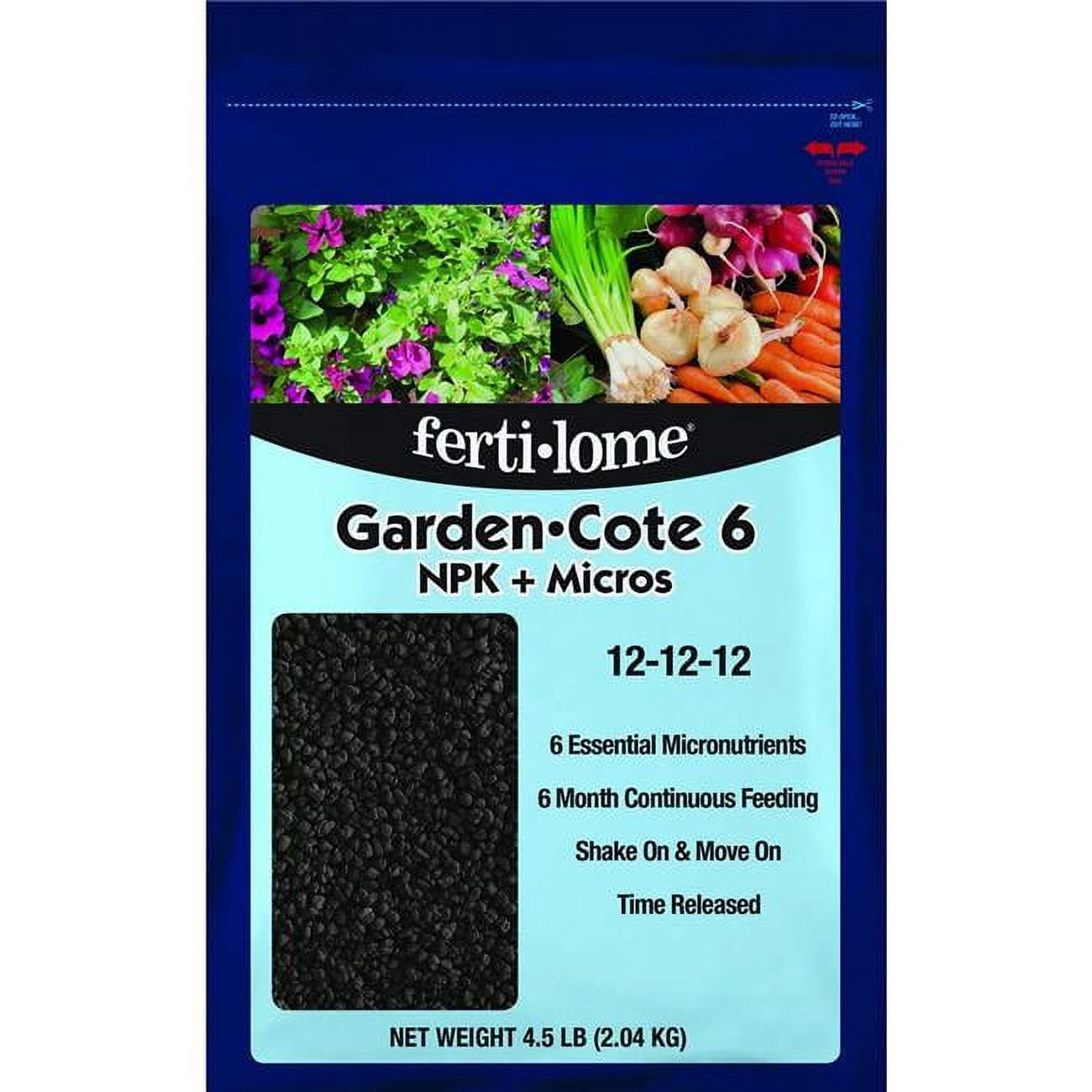 Fertilome Granular Flower Fertilizer, 4.5 lbs 12-12-12 Garden Cote 6 ...