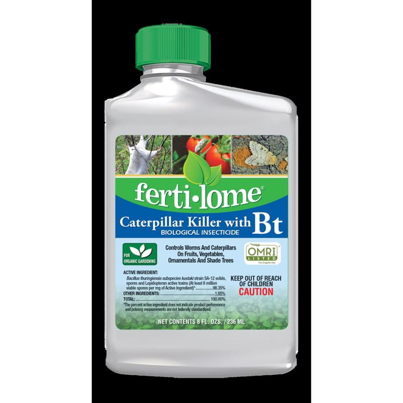 Fertilome Caterpiller Killer with Bt Bacillus thuringiensis, Liquid ...