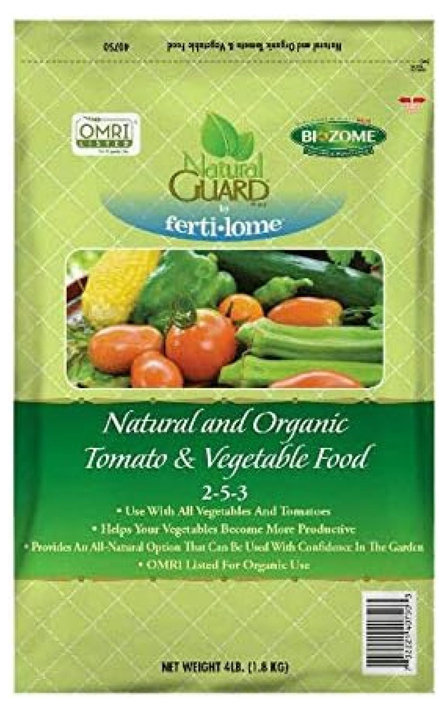 Fertilome Natural Guard Organic Tomato and Vegetable Food 2-5-3, 12lbs ...