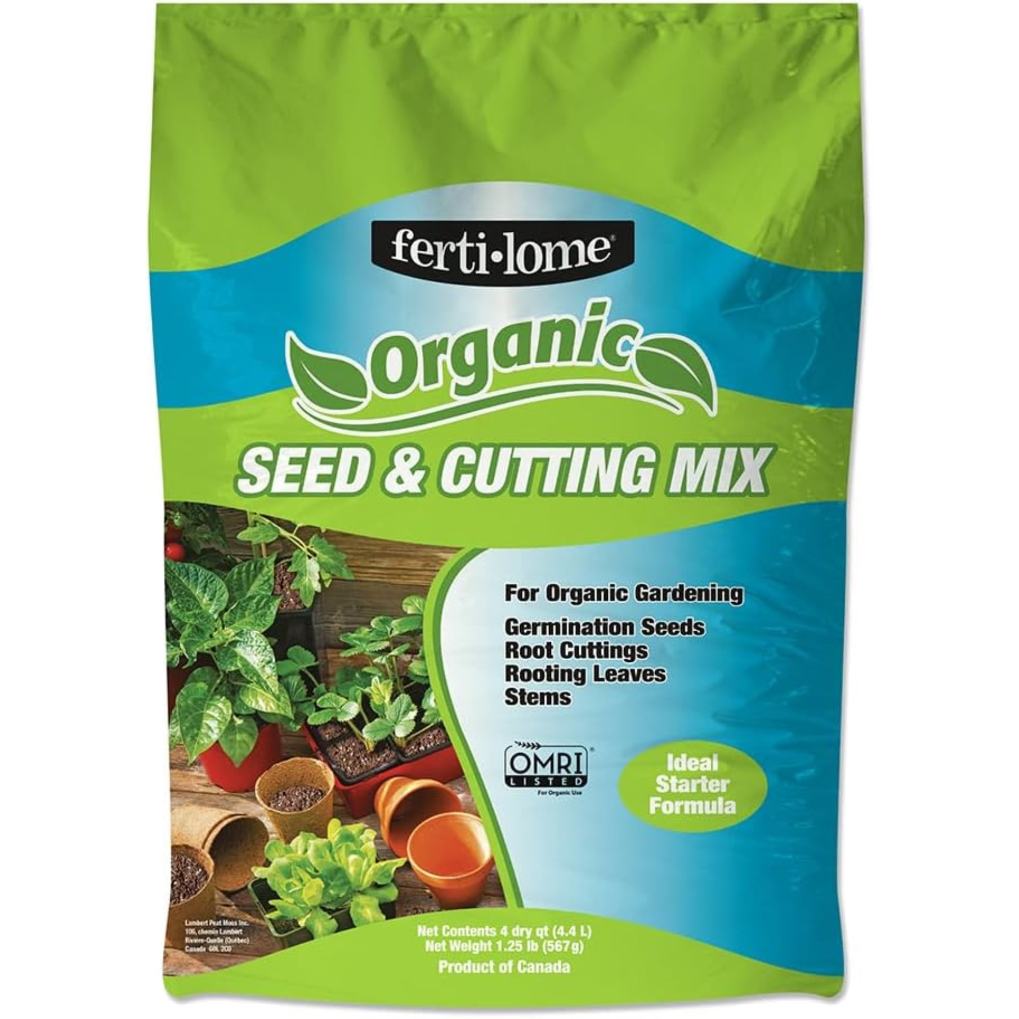 Fertilome Organic Seed & Cutting Potting Mix, Potting Soil for All ...