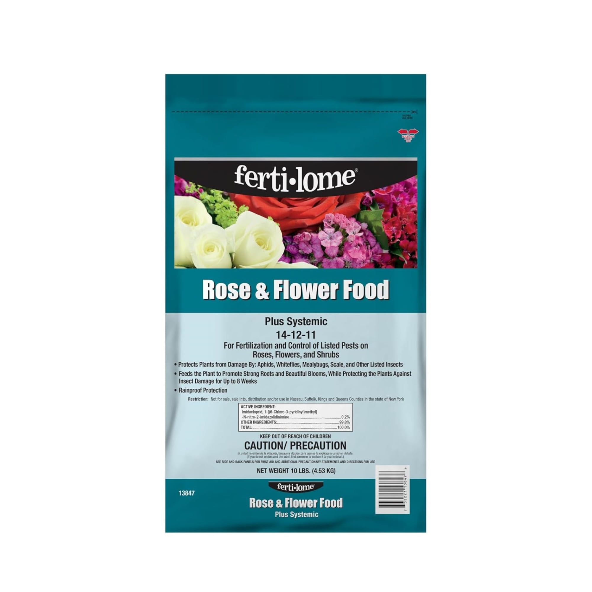Fertilome Rose and Flower Food Plus Systemic Insect Control, 14-12-11 ...