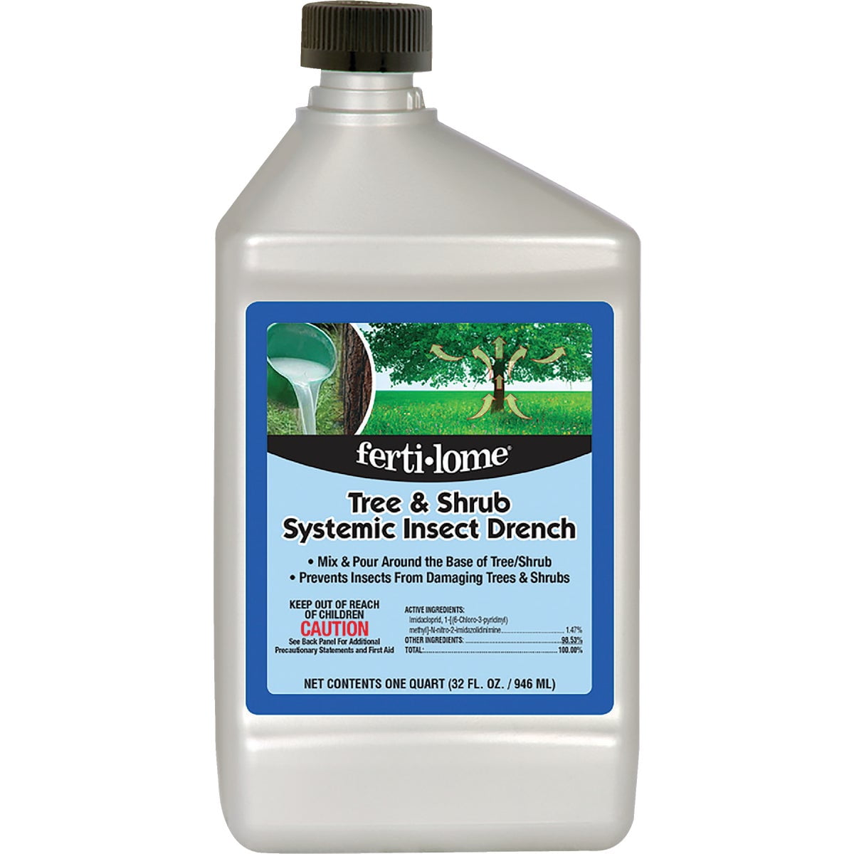 Ferti-lome 32 Oz. Tree & Shrub Insecticide, Pest Preventer, Safe Bug ...