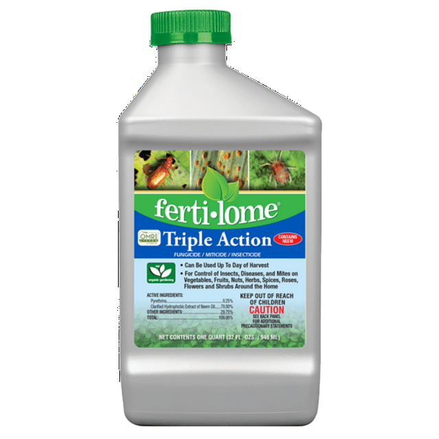 Fertilome Triple Action Concentrate Insecticide, Miticide, Fungicide ...