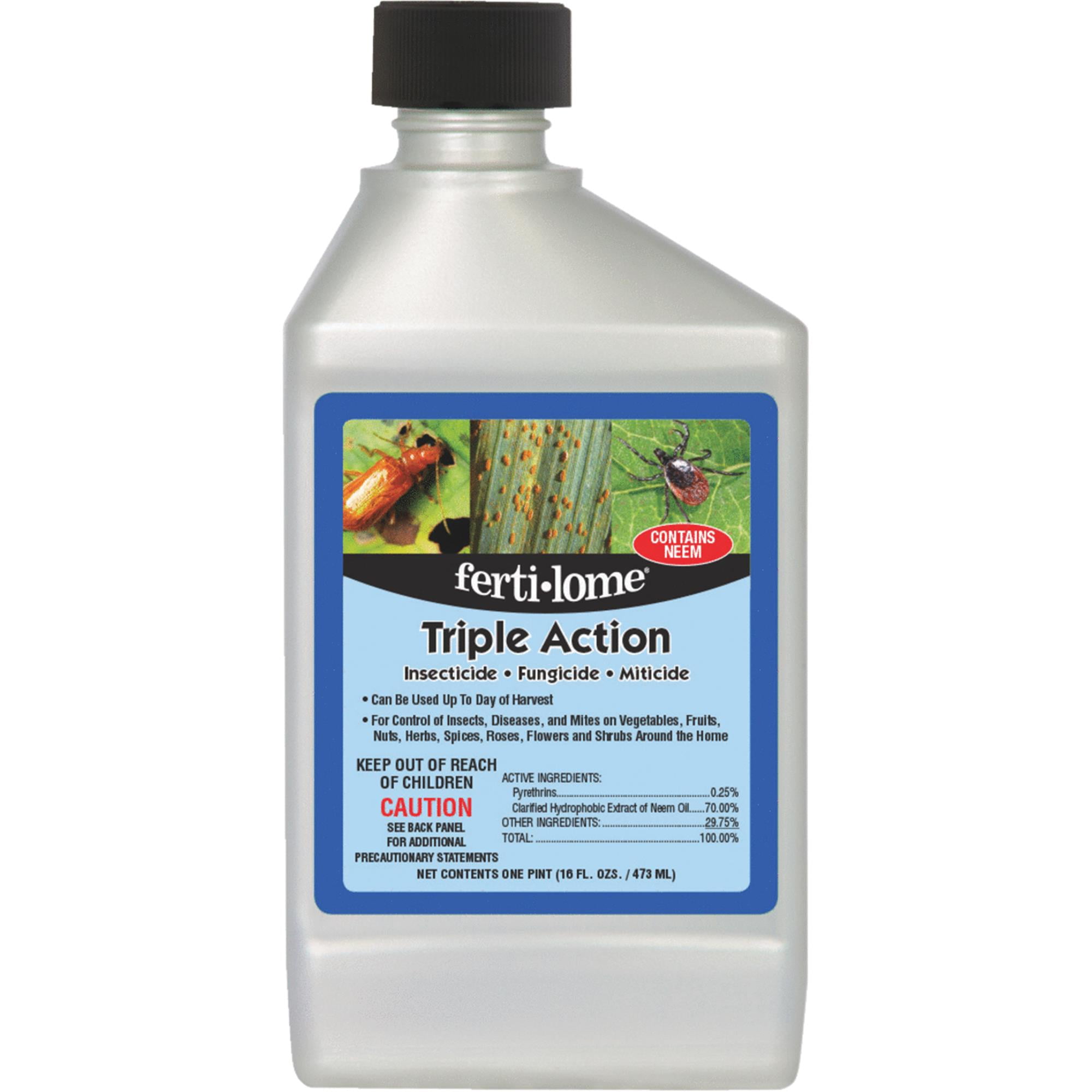Fertilome 16 Oz. Triple Action Plus II - Shrub Fungicide & Rose Disease ...