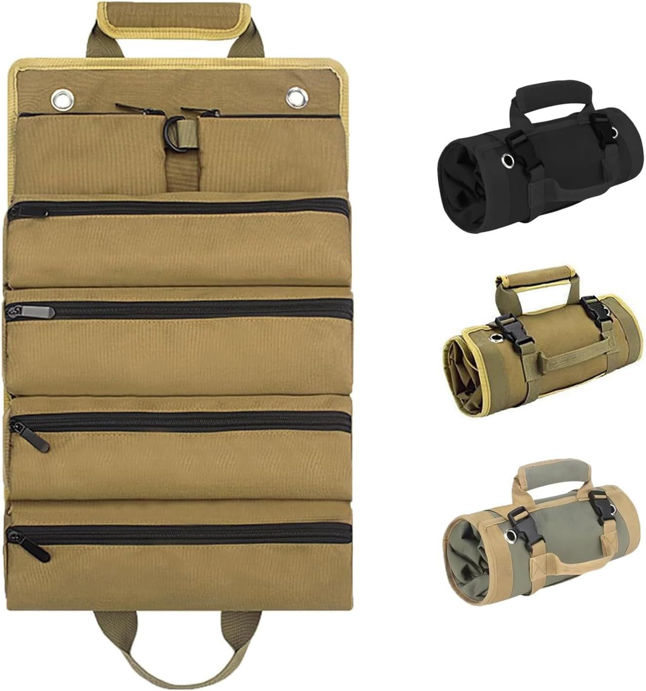Fertilvrsus Premium Roll up Tool Bag, Heavy Duty Portable Tool ...