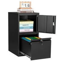 Storex Single-Drawer Mini File Cabinet with Lock, Legal/Letter ...