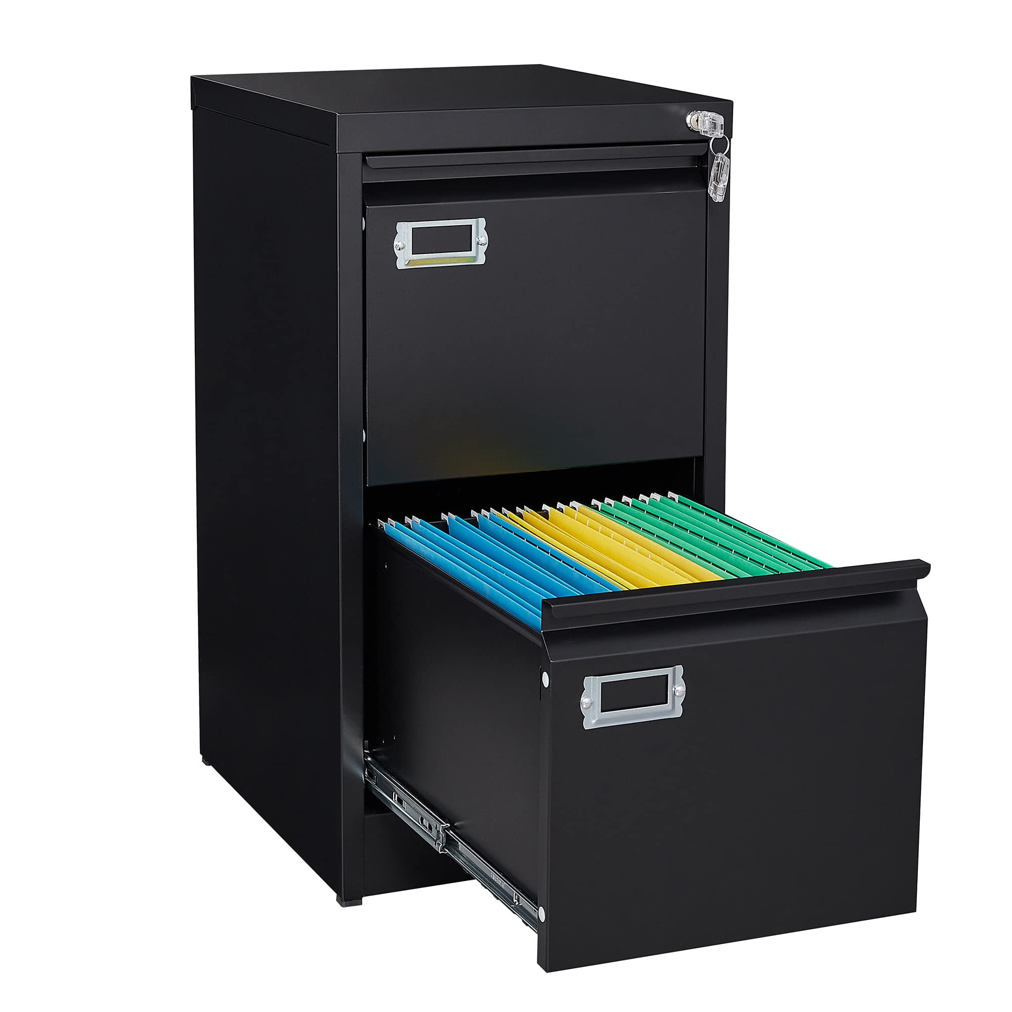 Fesbos 2 Drawer File Cabinet with Lock, Filing Cabinets for Home Office ...