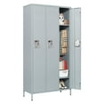 Fesbos Tall 3-Door Metal Locker for Employees, School, Gym, Dorm ...