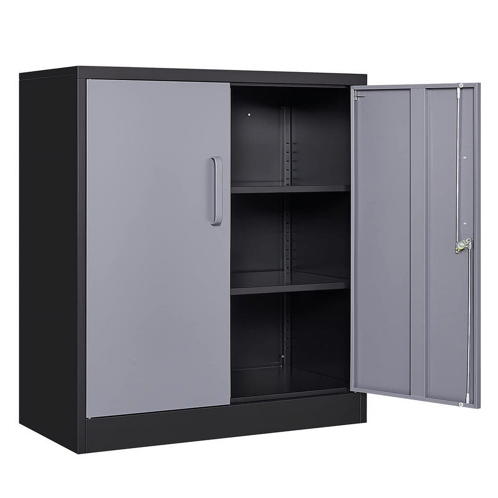 Fesbos 2-Door Metal Storage Cabinet with Locking Doors, Adjustable ...
