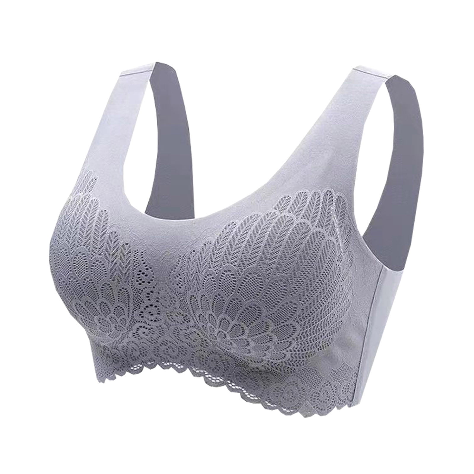 Fesfesfes 3-Pack Womens Sports Bras Top Bras Wirefree Seamless Bras ...