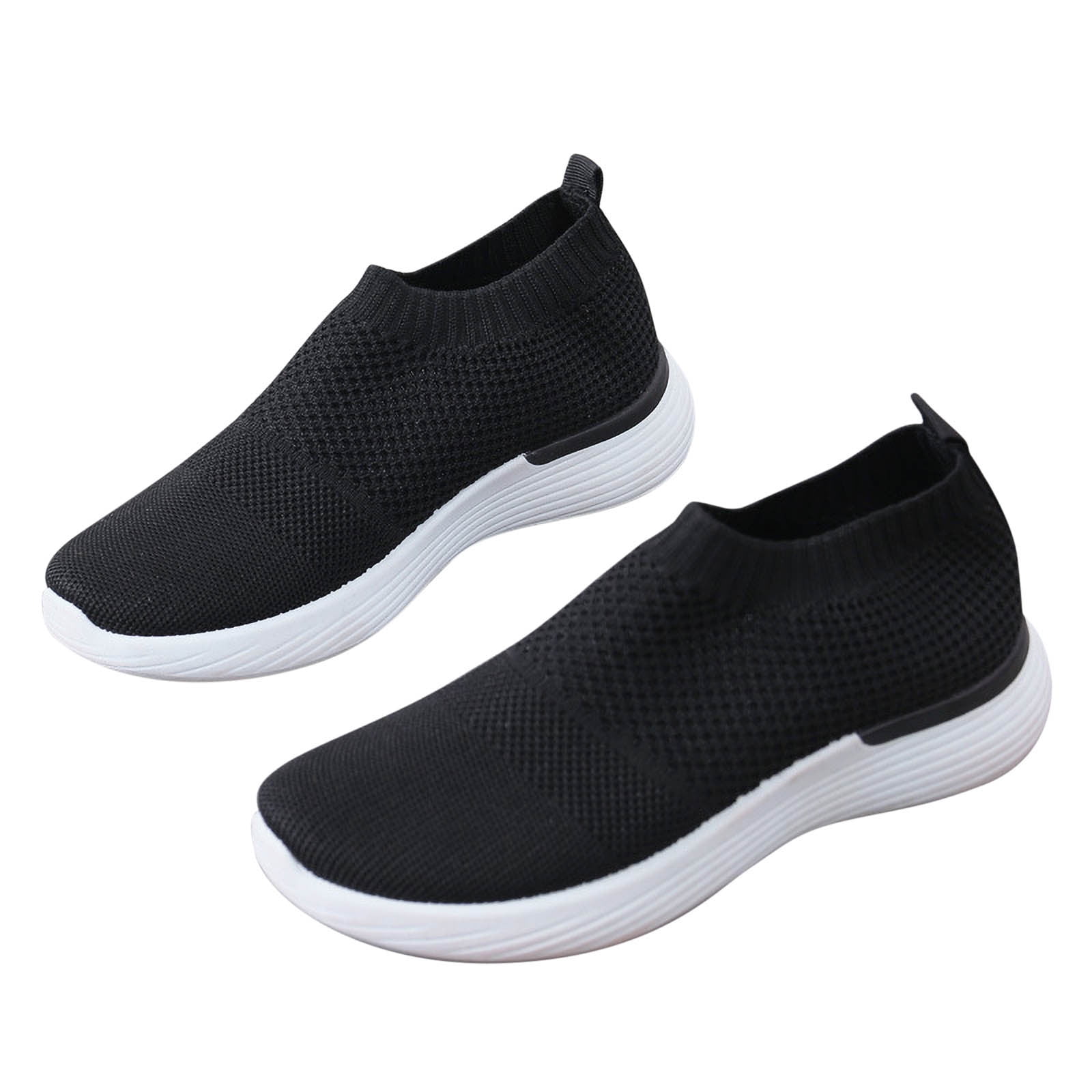 Fesfesfes All-Season Sneakers Young Ladies Shoes Loose Fashion Anti ...