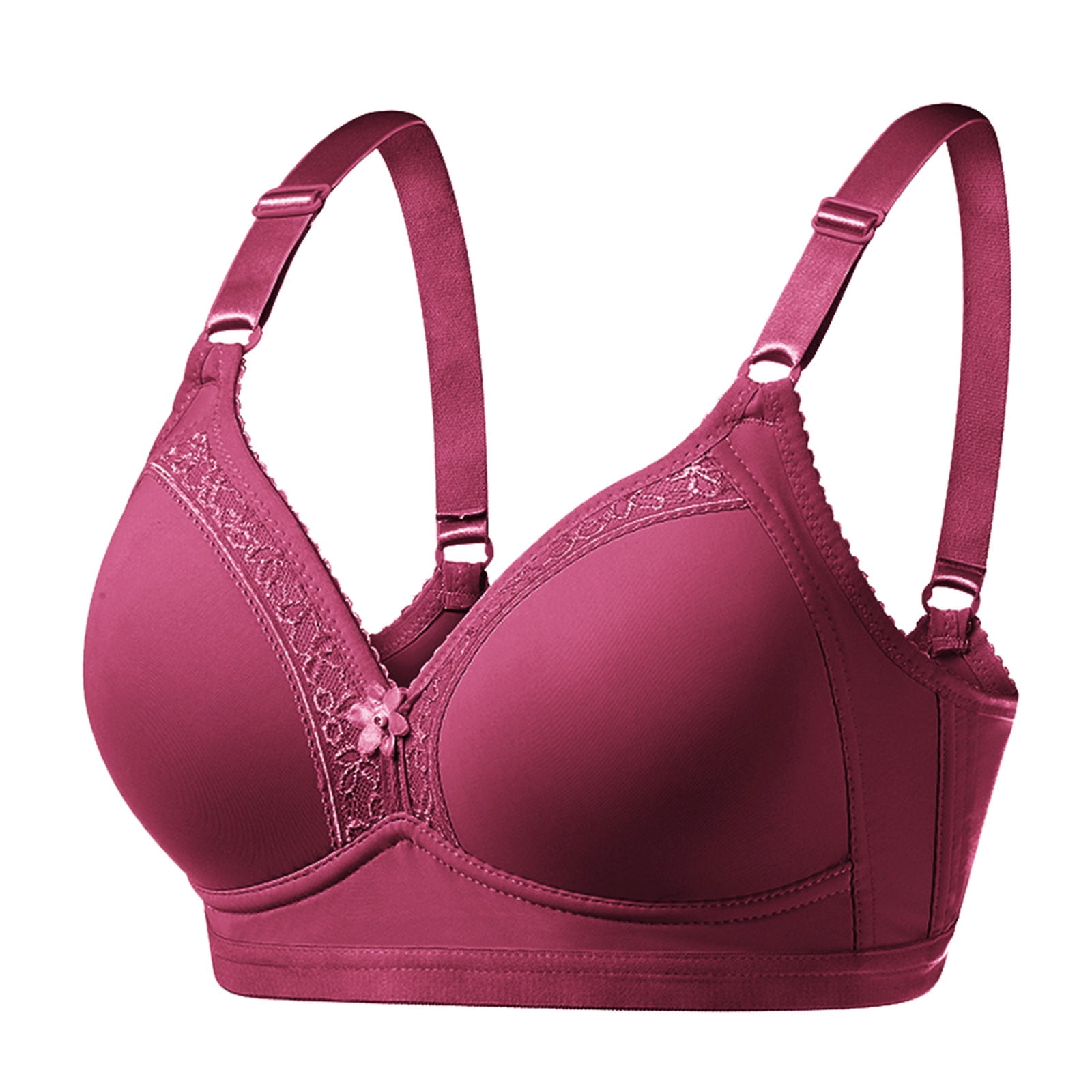 Fesfesfes Bras for Women Padded Shaped Bras Wire Free Side Lifted ...