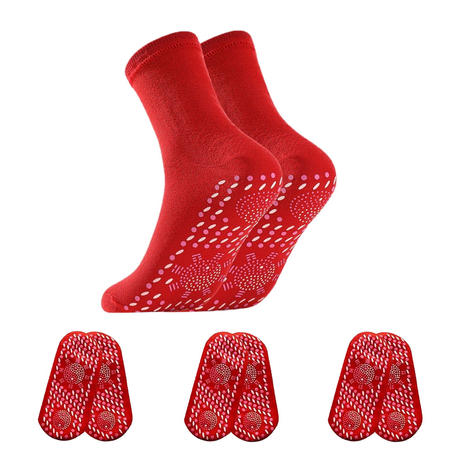 Fesfesfes Clearance 3 Pairs Knit Socks for Short Boots and Sneakers ...