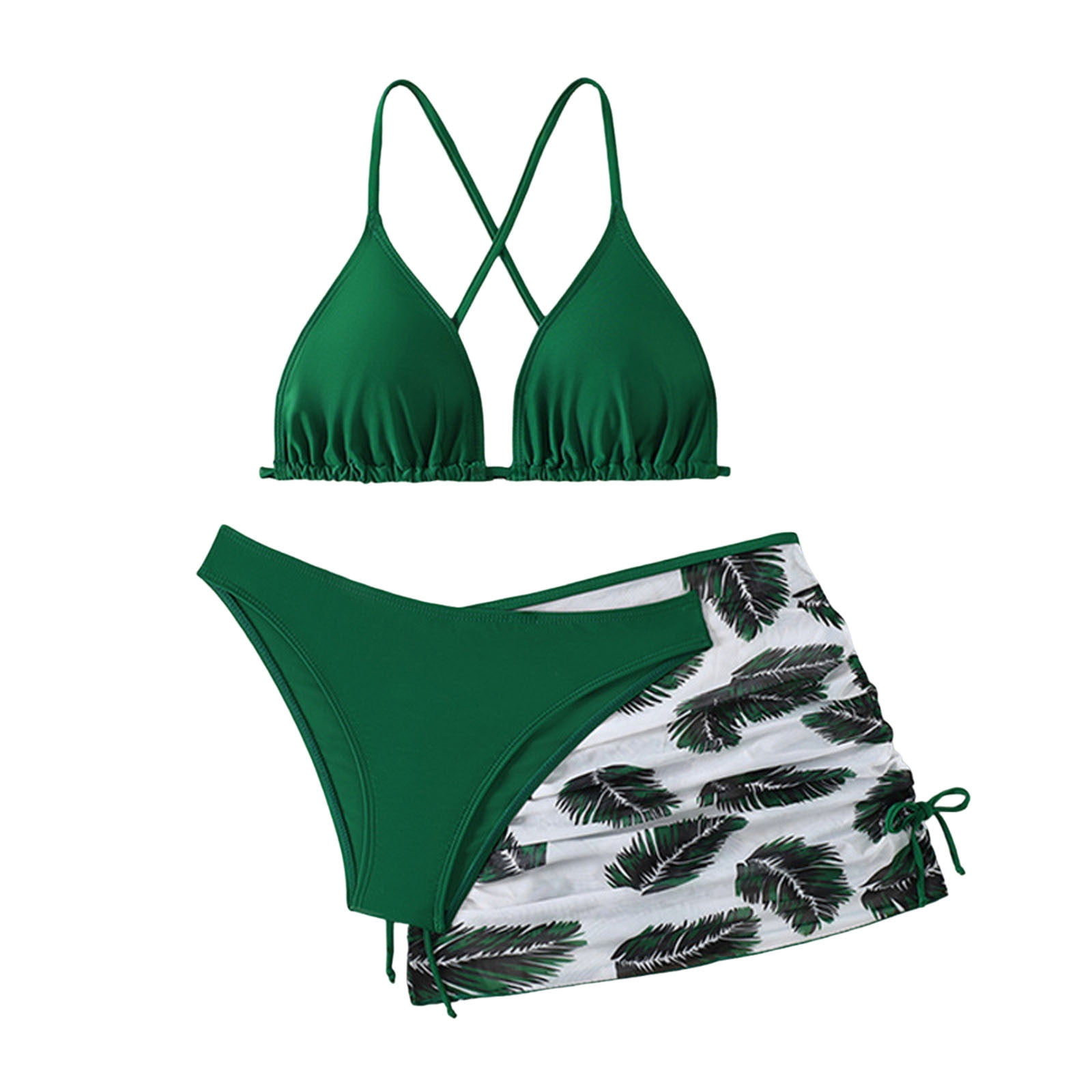 Fesfesfes Girls Swimsuits Children's 3 Piece Tankini Bathing Suit Set ...
