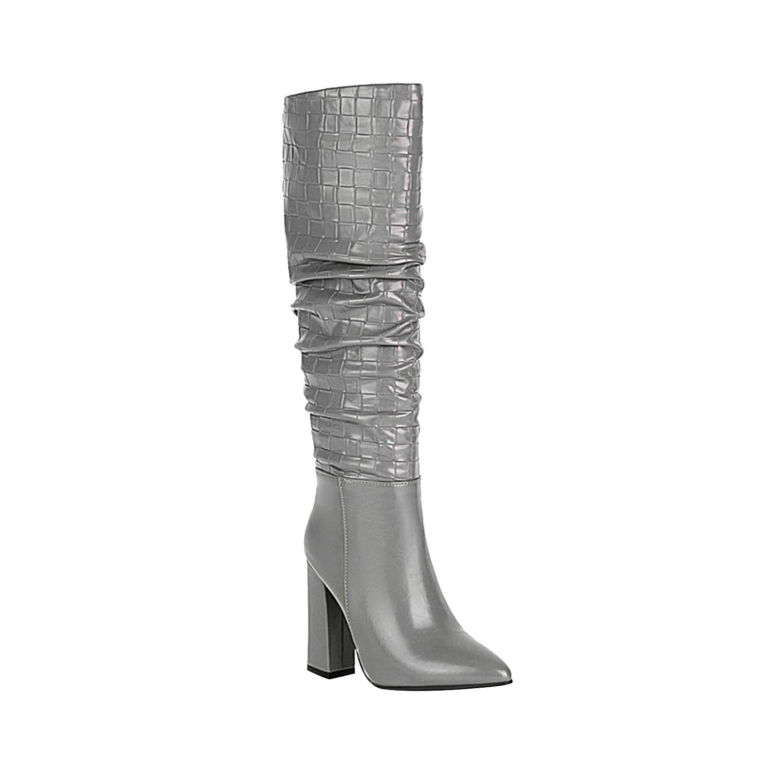 Fesfesfes Fuzzy Boots for Women Oversized Fall Winter Plush Inner ...
