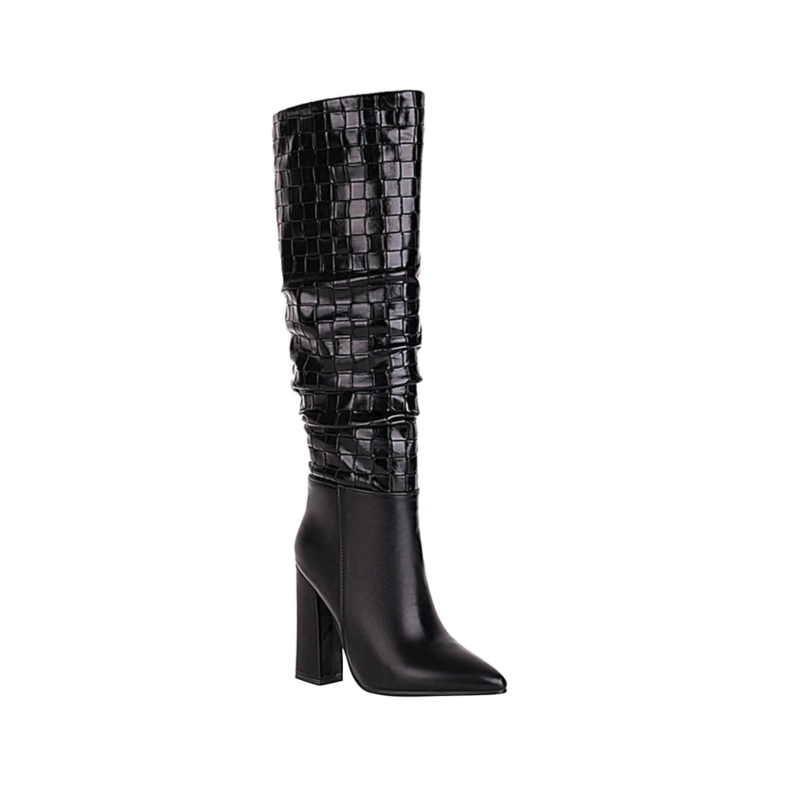Fesfesfes Fuzzy Boots for Women Oversized Fall Winter Plush Inner ...