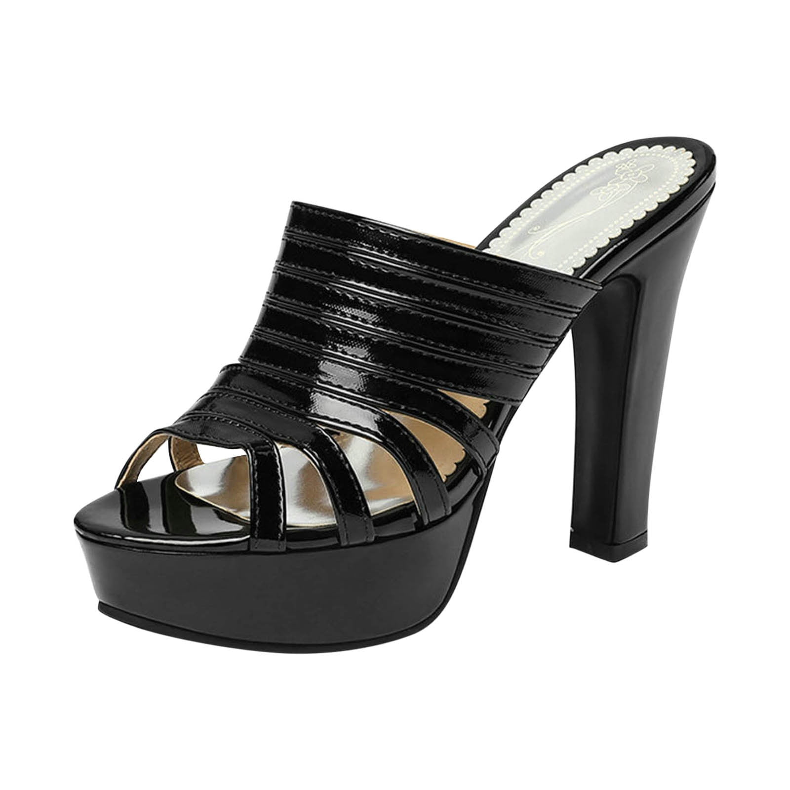 Fesfesfes Platform Dress Shoes For Womens Summer Flip-flops Outside ...