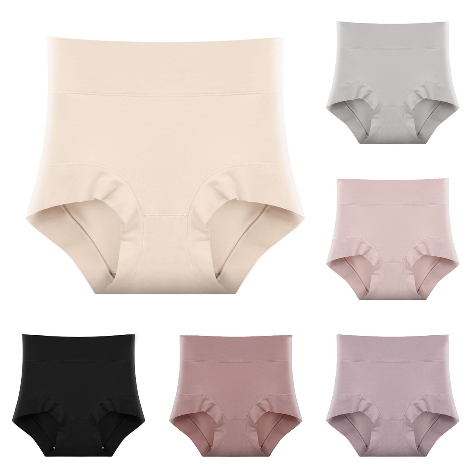 Fesfesfes Seamless Underwear Women Pack Womens Large Size High Waist ...