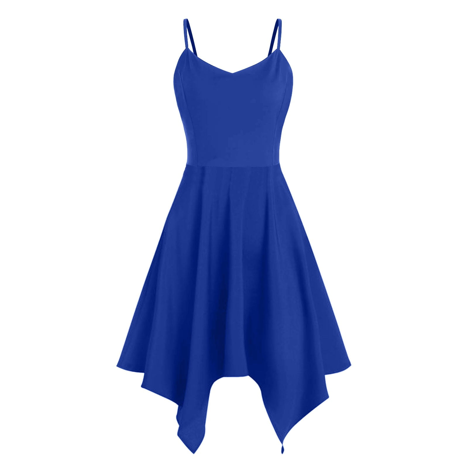 Fesfesfes Spring Dresses for Women Solid Color Spring Sleeveless Camis ...