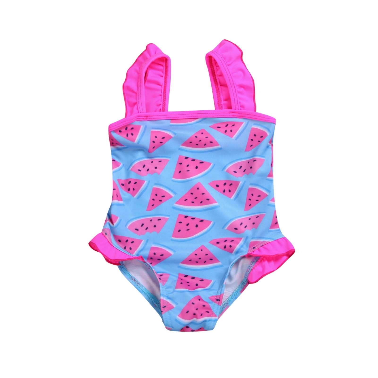 Fesfesfes Toddler Baby Kids Girls Striped Print One-Piece Swimsuit ...