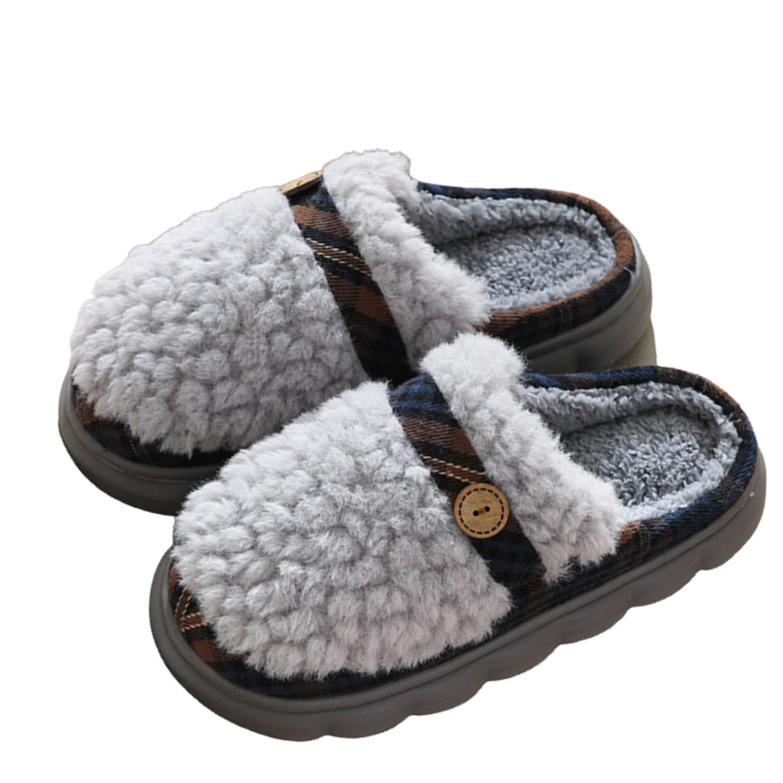 Fesfesfes White Shoes Women Slippers For Women A Pair Of Lazy Slippers ...