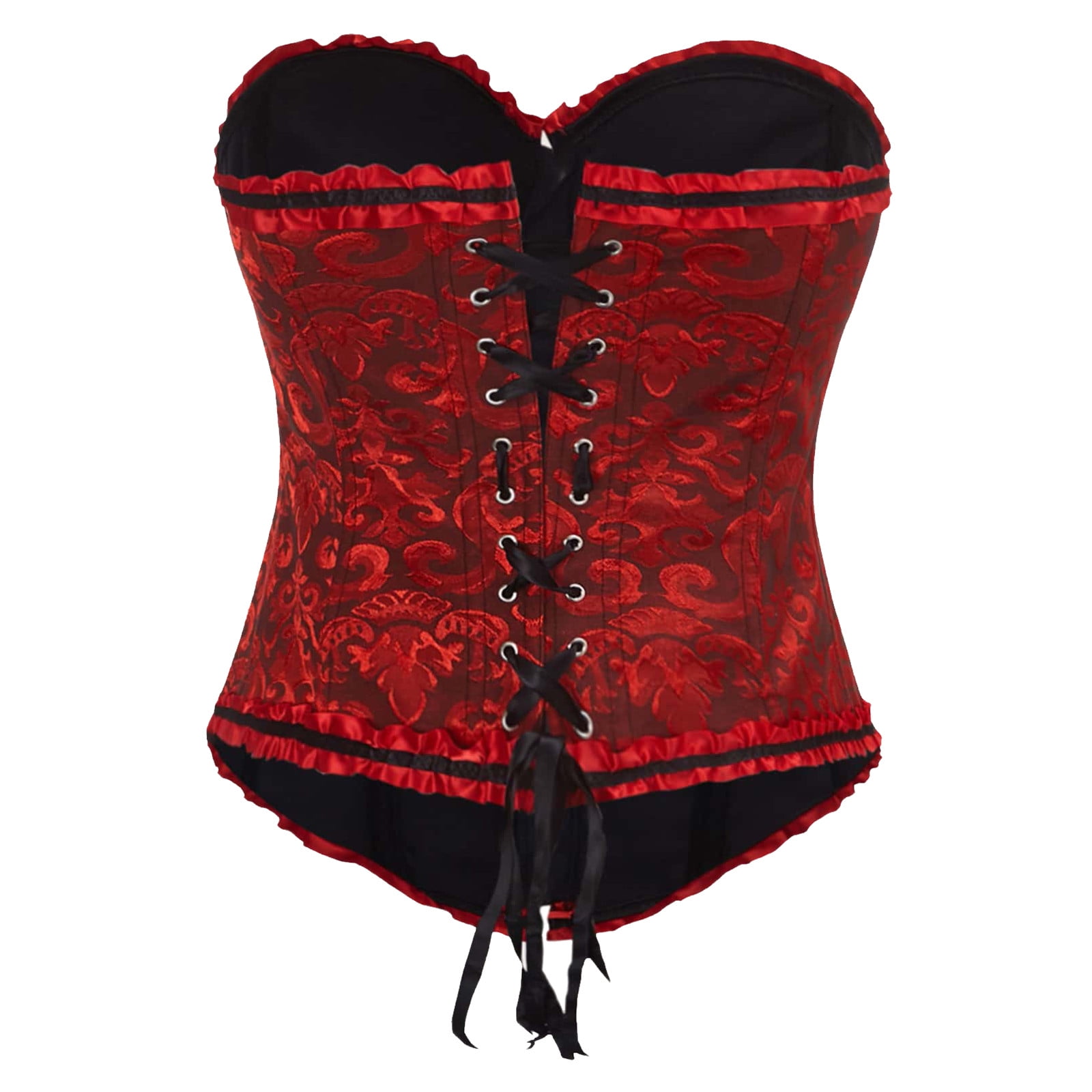 Fesfesfes Women Body Shaper Corset Bustier Lingerie Gothic Shapewear ...