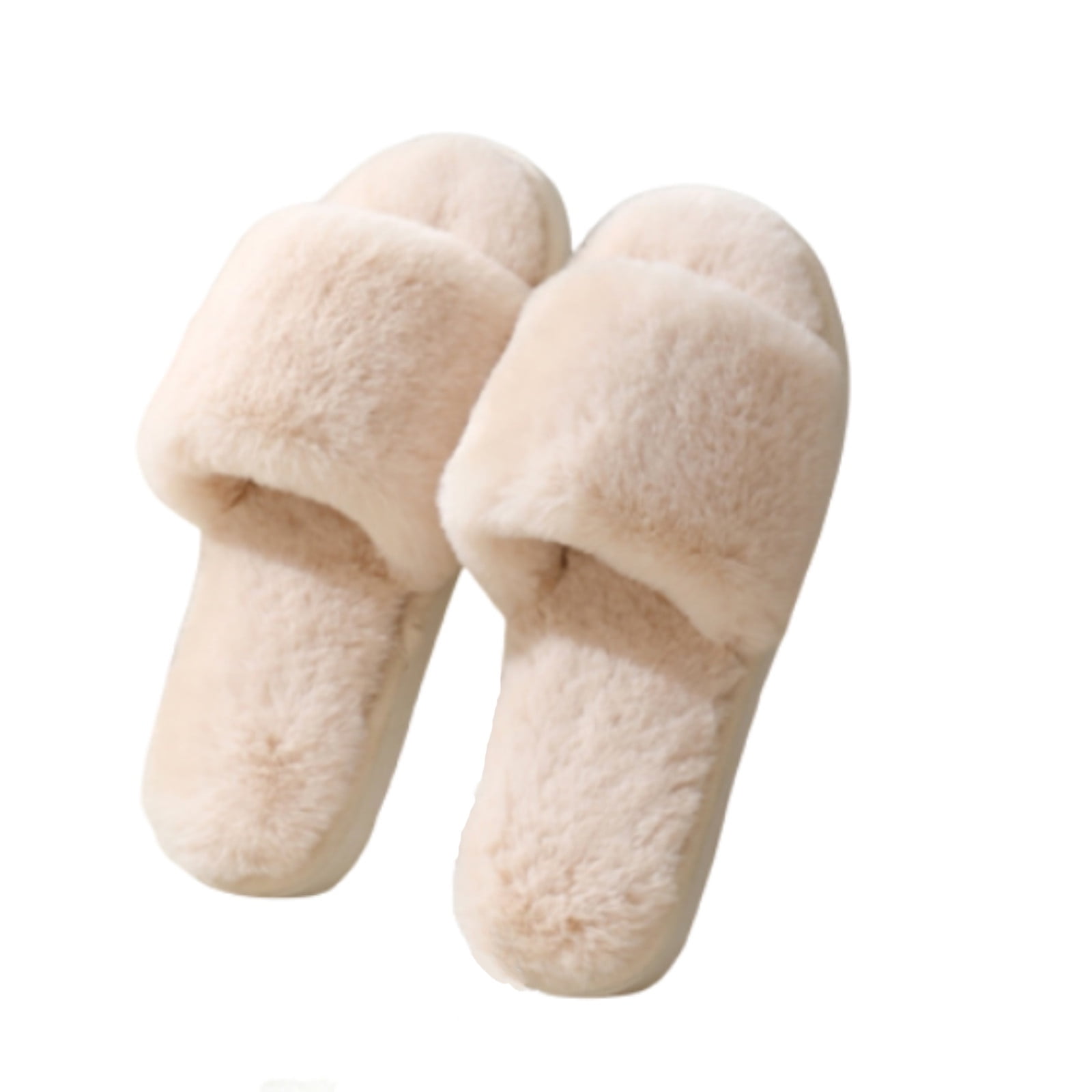 Fesfesfes Women Winter Shoes Winter New Long Velvet Ladies Slippers ...