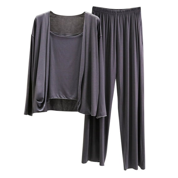 Fesfesfes Womens Casual Pajama Set Soft Comfortable Homewear Loose Fit ...