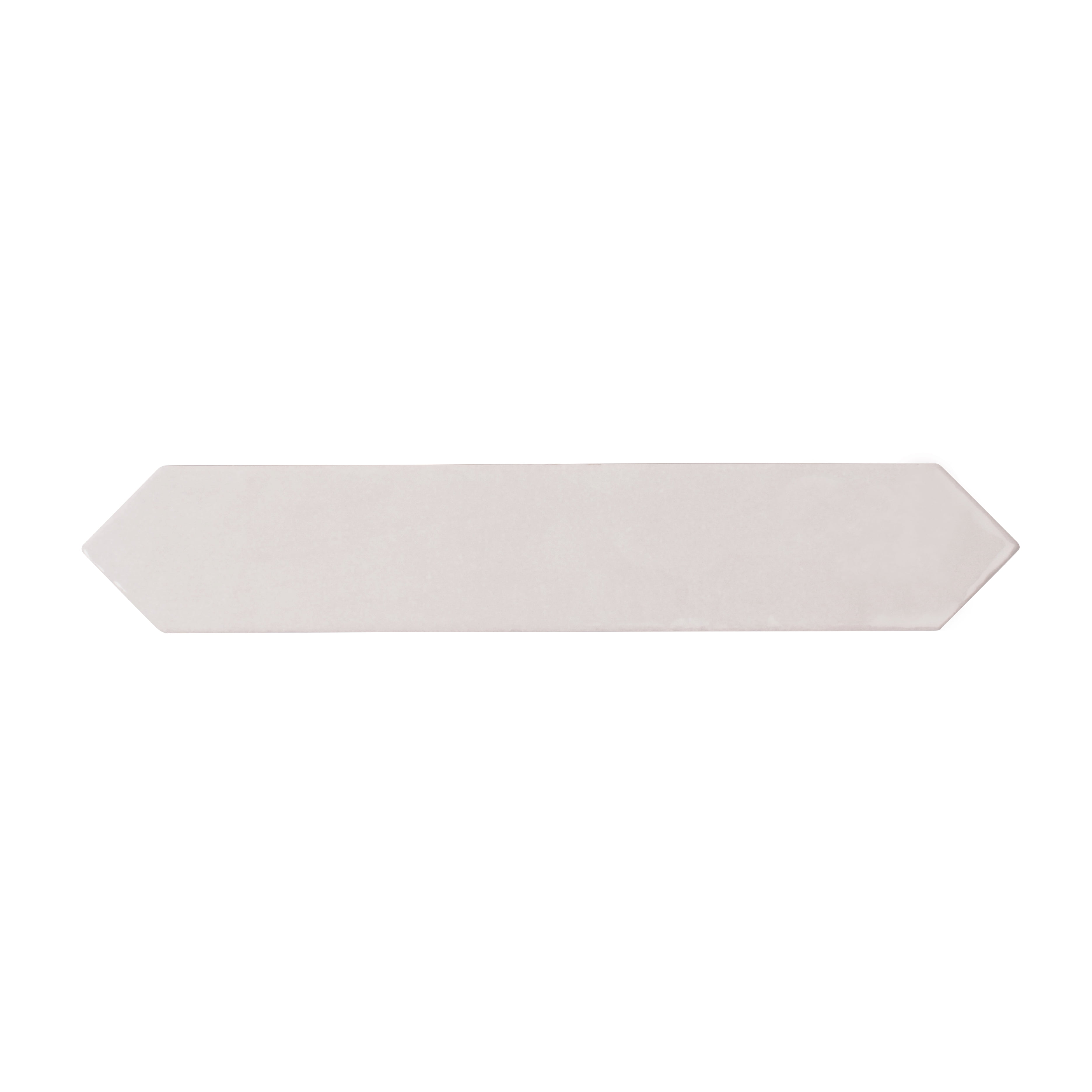 Festa 1.7 in. x 9.6 in. Glossy White Ceramic Picket Wall and Floor Tile ...
