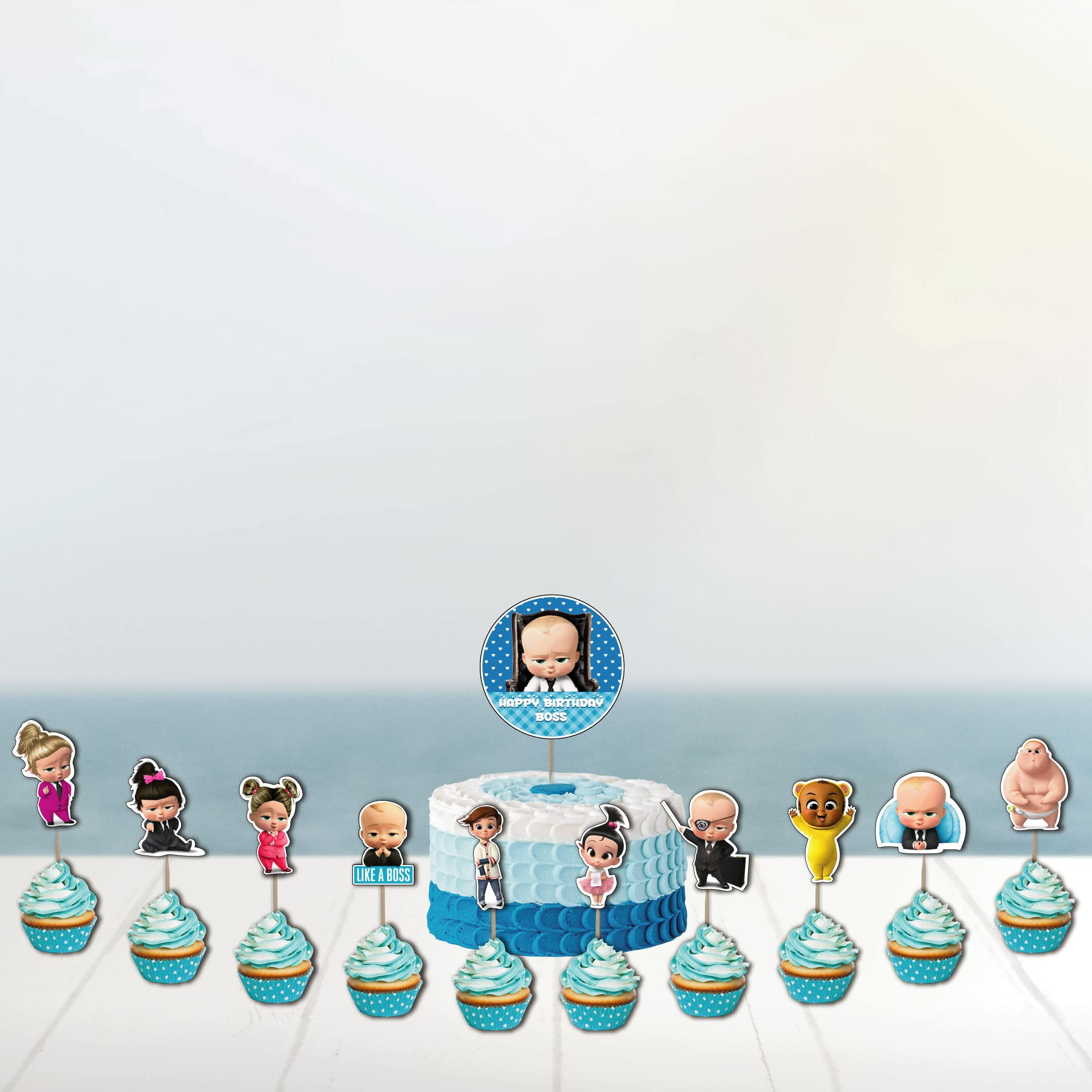 Festiko® Boss Baby Birthday Decorations "I Am Three", Baby Boss Party ...