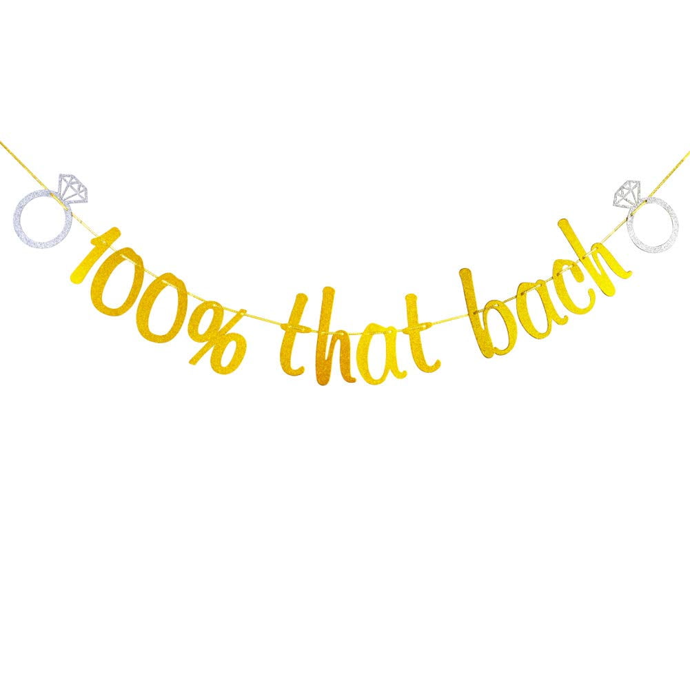 Festiko100 That Bach Banner for Bachelorette Party Decorations Gold and ...