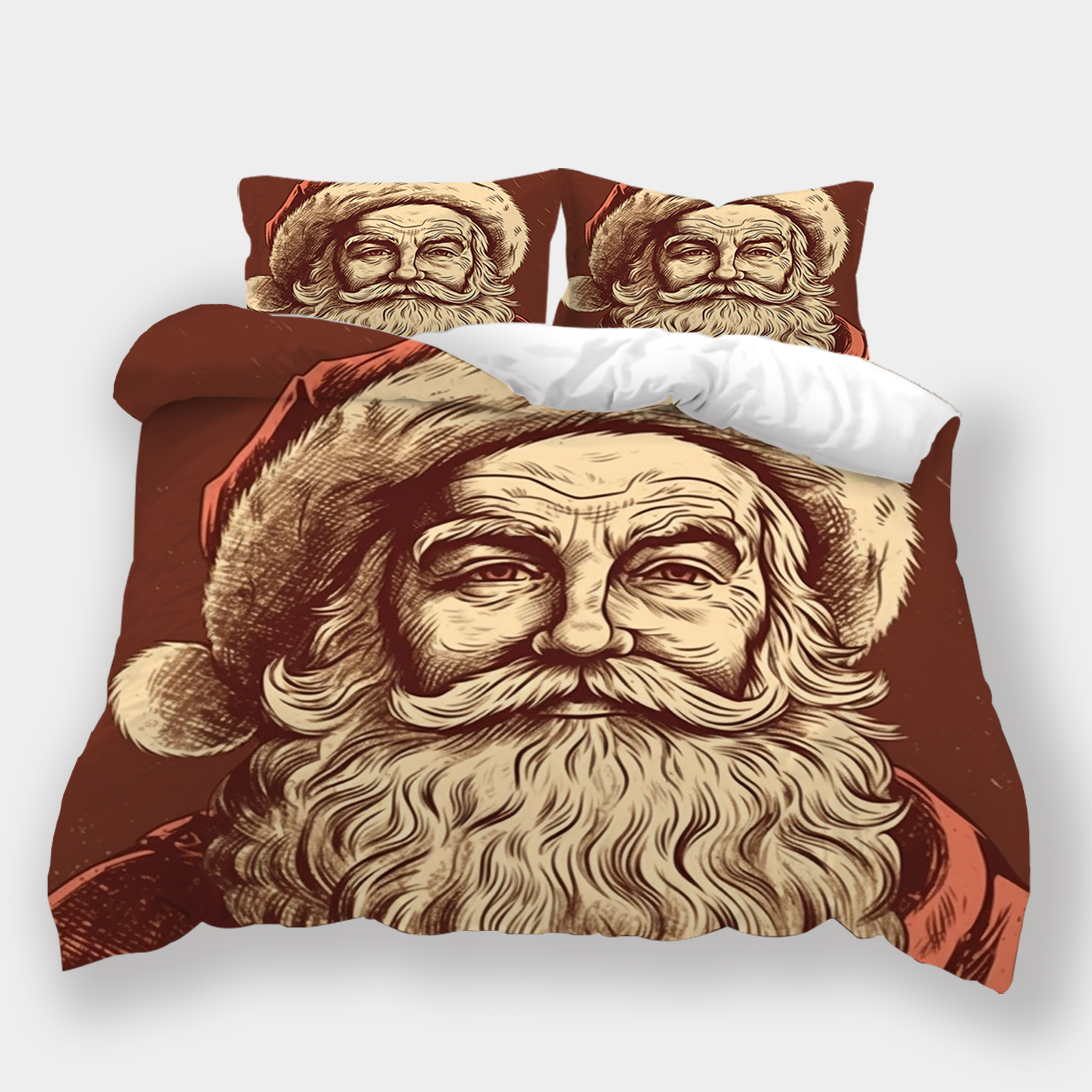 Festival Bedroom Decor Christmas Santa Claus Bedspreads Teen Adult ...