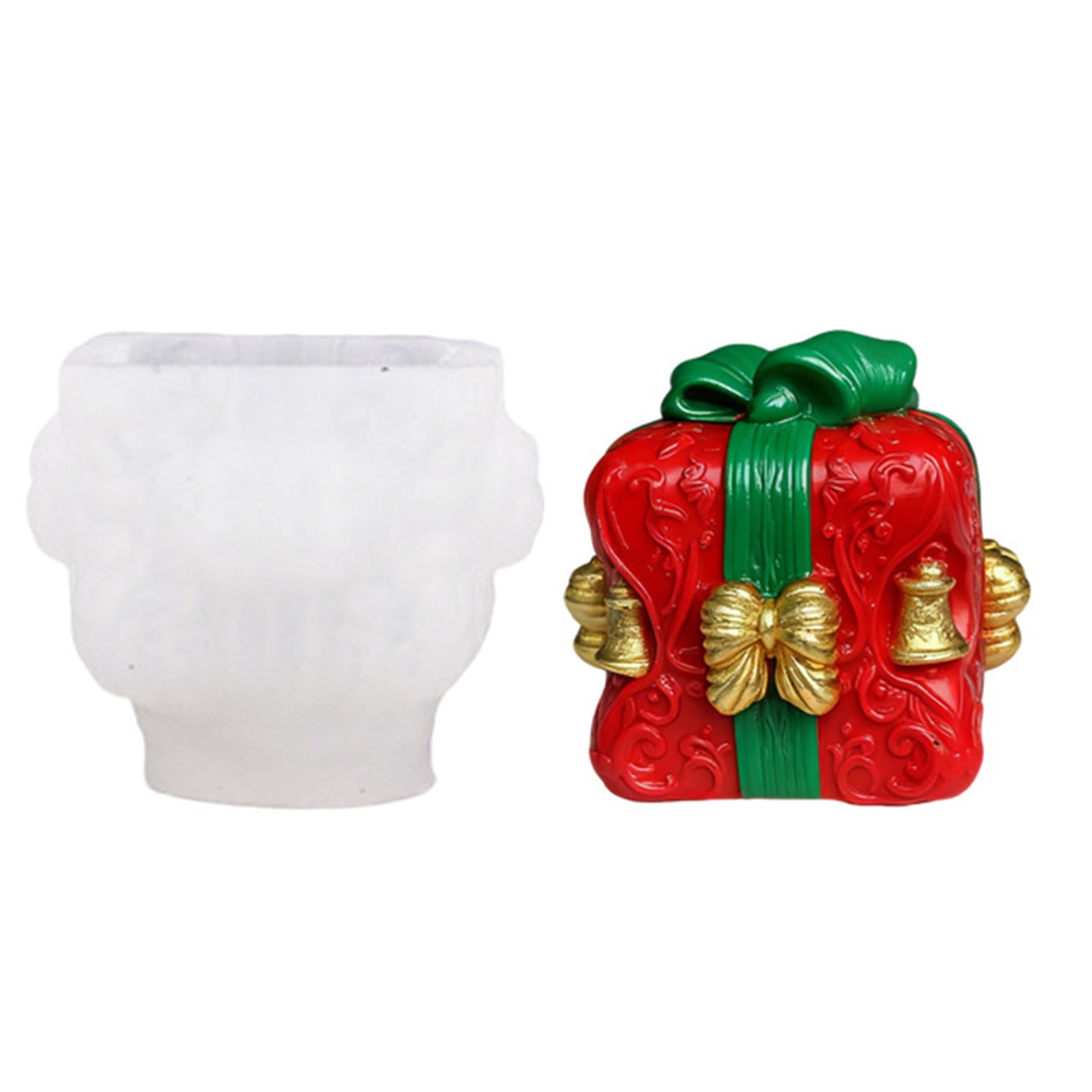 Festival Bells Gift Box Silicone Mold Christmas Silicone Mould Heat ...