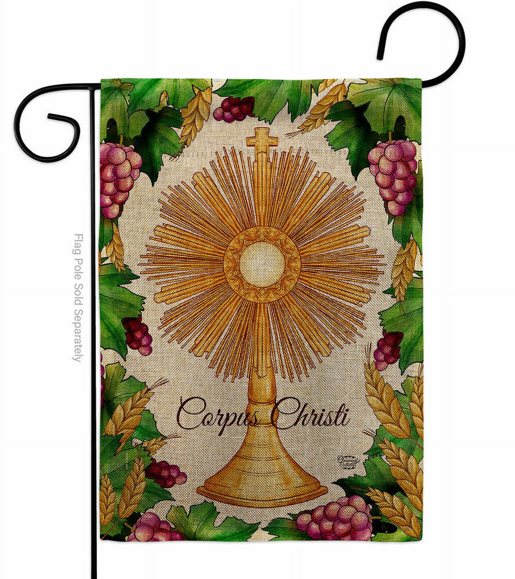 Festival Corpus Christi Burlap Garden Flag Religious First Communion ...