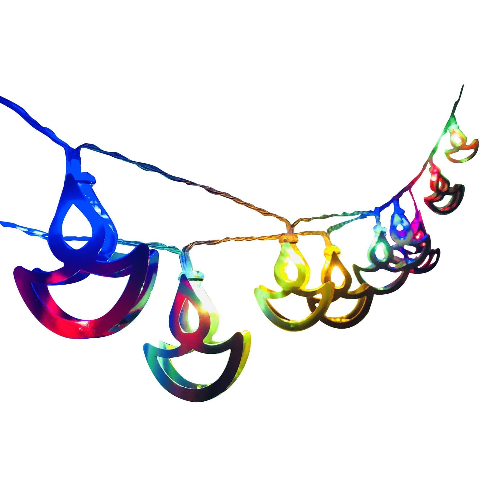 Festival Decorations LED String Lights For And Durga Puja Featuring Om ...