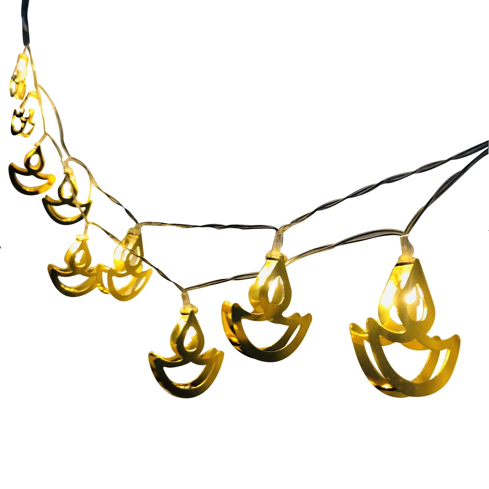 Festival Decorations LED String Lights For And Durga Puja Featuring Om ...