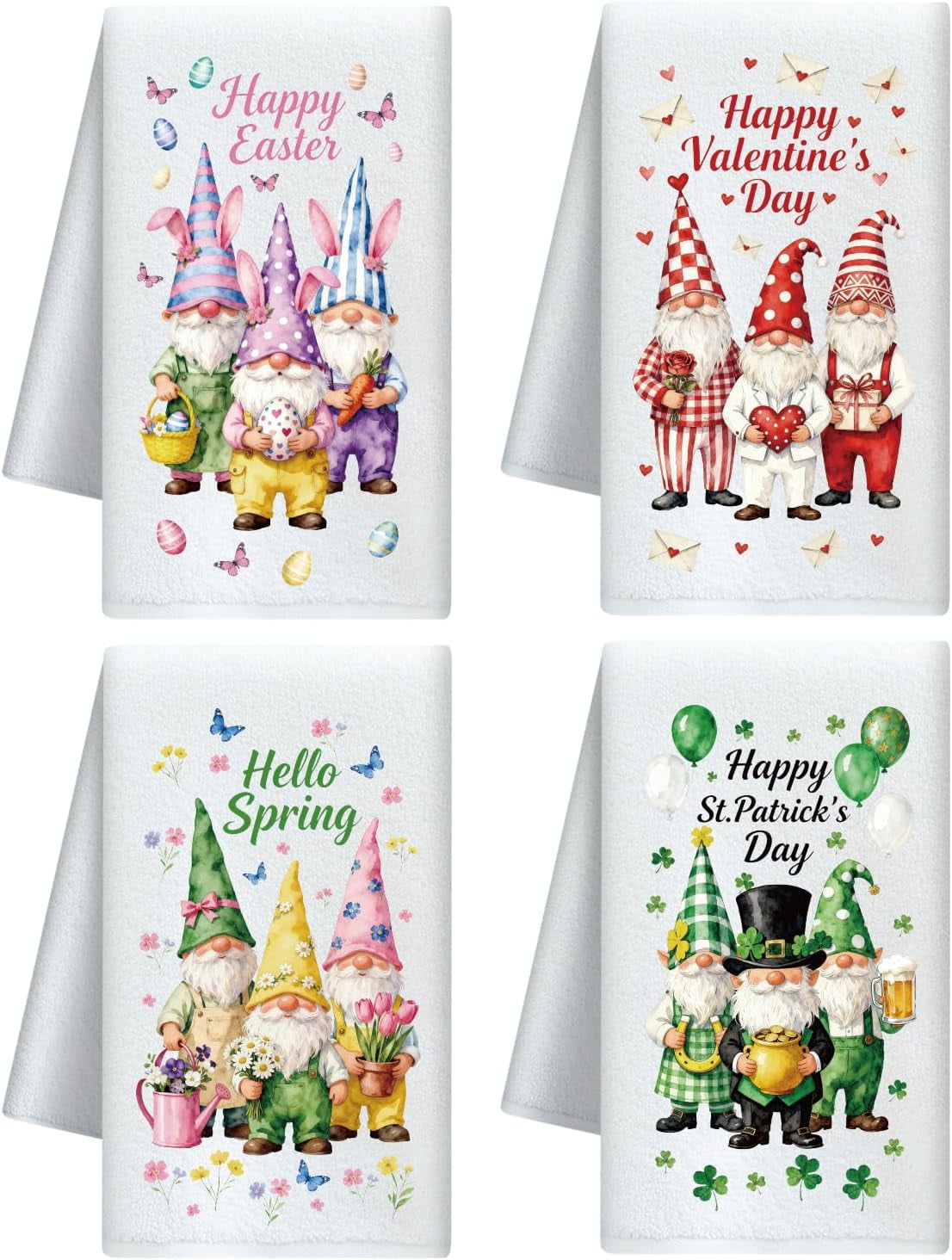 Festival Decorative Kitchen Towels Set of 4 15.74"x23.62" Soft ...