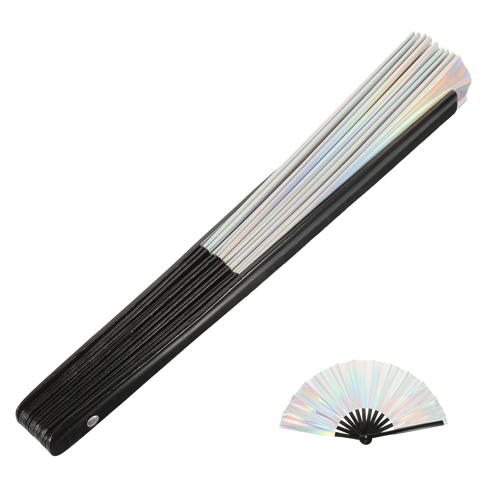 Festival Folding Fan Handheld Rave Fan Large Foldable Hand Fan Holiday ...