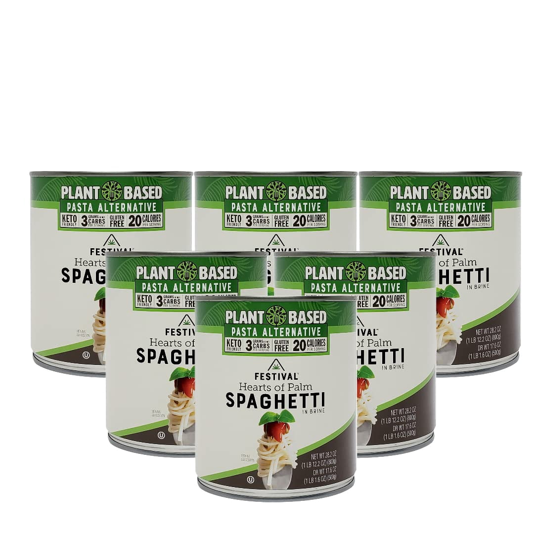 Festival Hearts of Palm SR25 Spaghetti In Brine, Plant Based Pasta ...