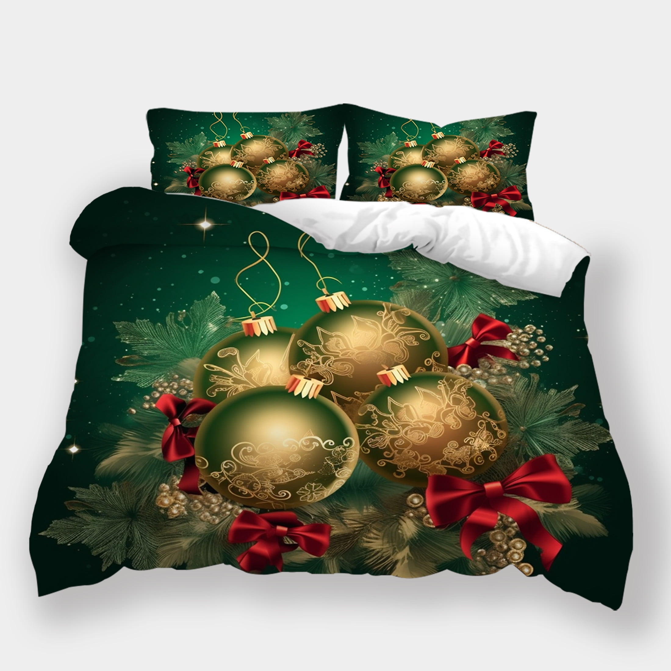 Festival Home Bedding Suit 3D Christmas Comforter Cover Quilt Cover ...