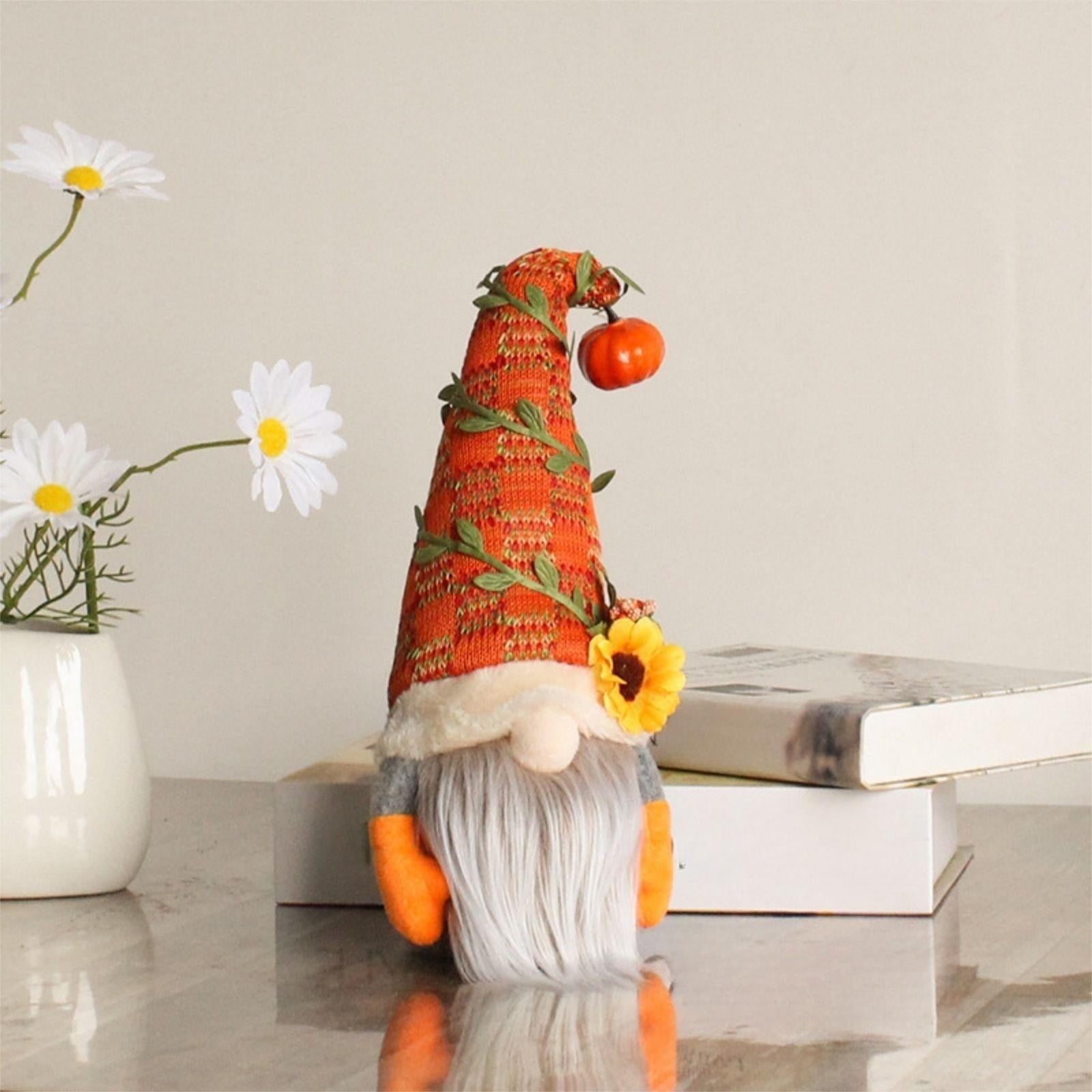 Festival Miniature Pumpkin & Sunflower Figure Unique Doll Conjuring ...