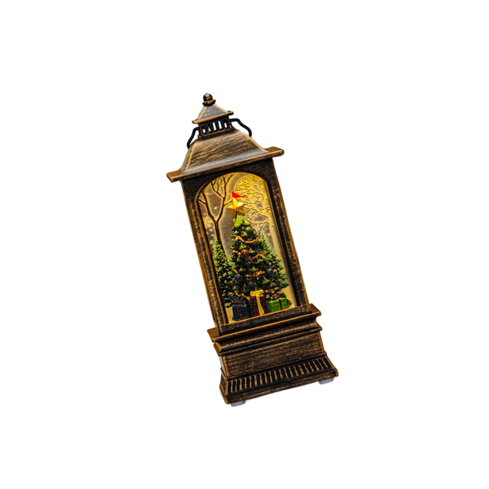 Festival Plastic Crystals Snowflake Phone Booth Lamp Holiday Decoration ...