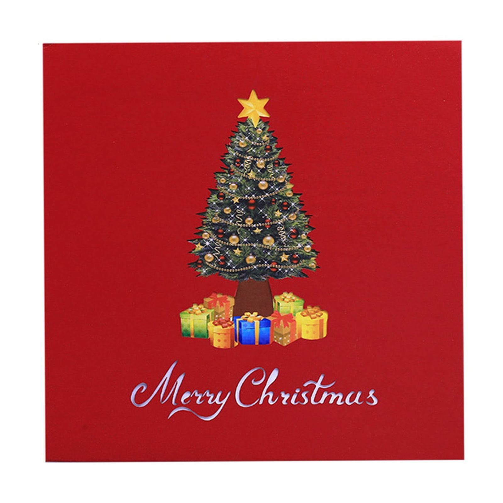 Festival Popup Christmas Tree Card Distinctive Popup Christmas Tree ...