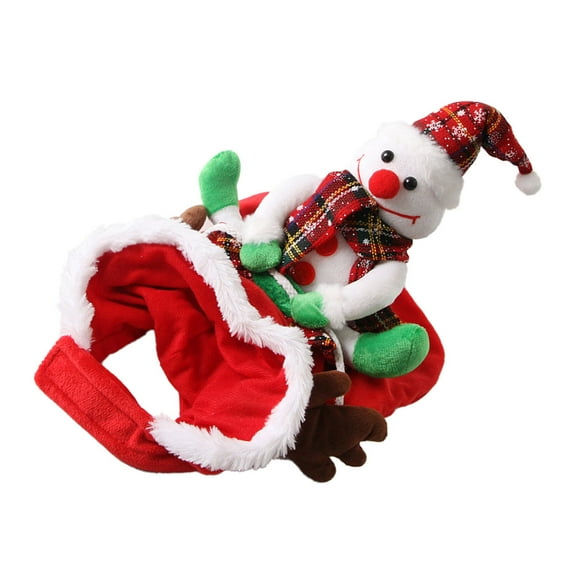 Festival Snowman Riding Outfit For Dog Comfortable Breathable Design ...