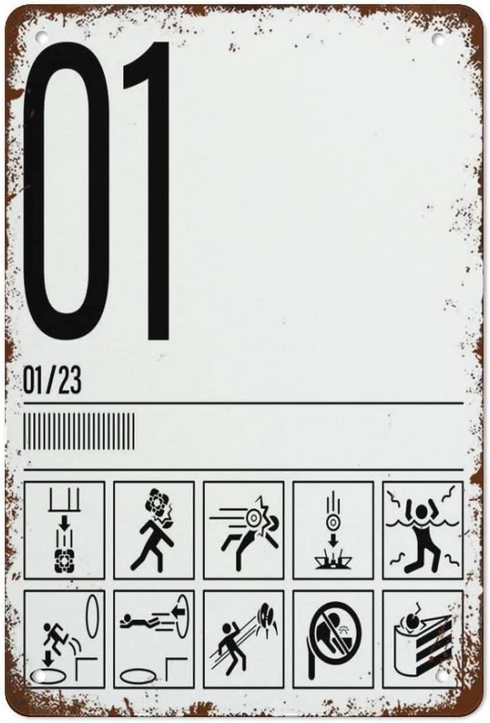 Festival Summer Portal Test Chamber Icons,Game Poster, Game Room Decor ...